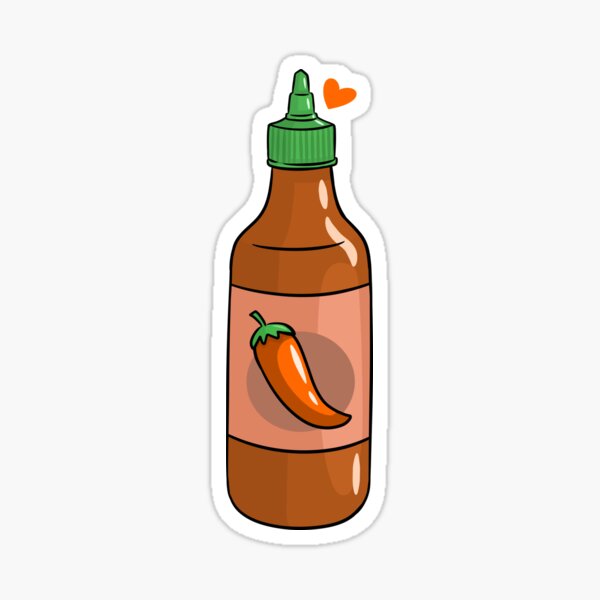 "Hot Sauce Bottle" Sticker for Sale by Cassapillar | Redbubble