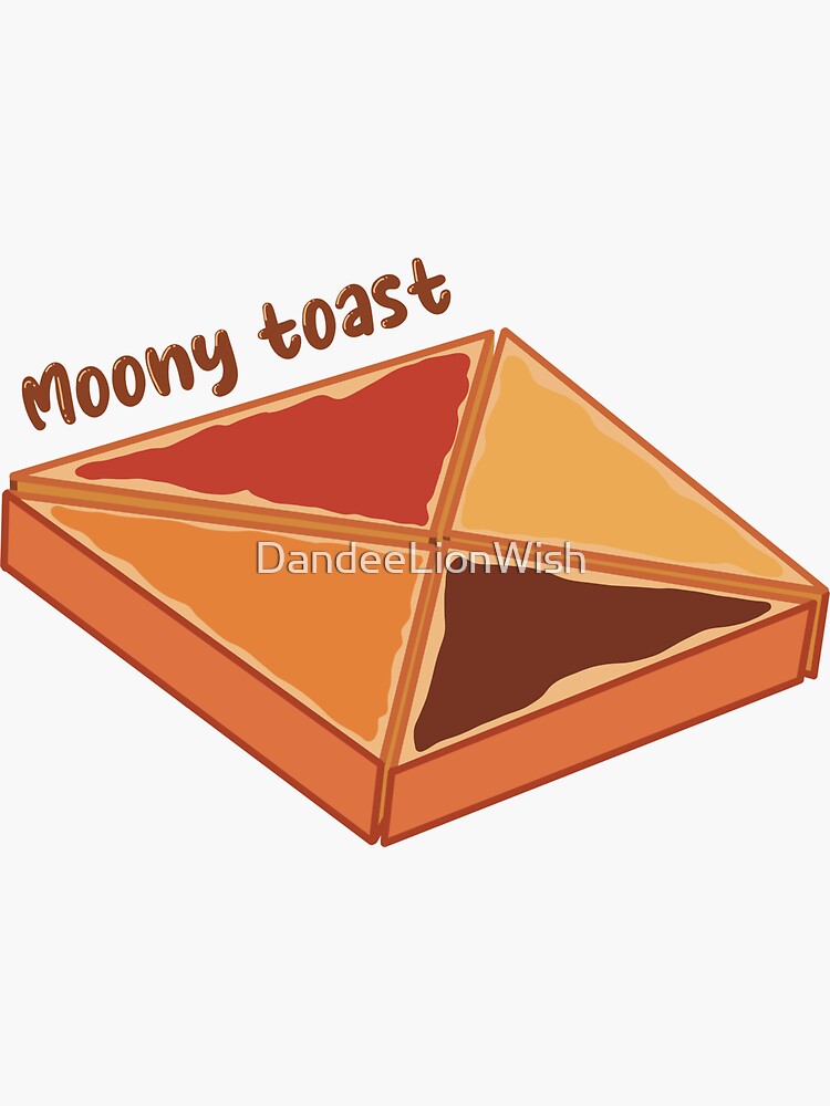 "Moony toast" Sticker for Sale by DandeeLionWish | Redbubble
