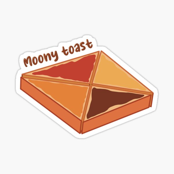 "Moony toast" Sticker for Sale by DandeeLionWish | Redbubble