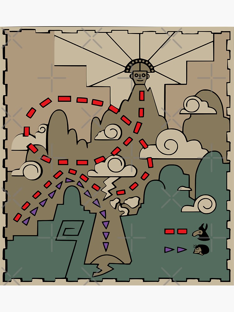 "Map the Emperor's Yzma and Kronk" Sticker for Sale by Svgfilms | Redbubble