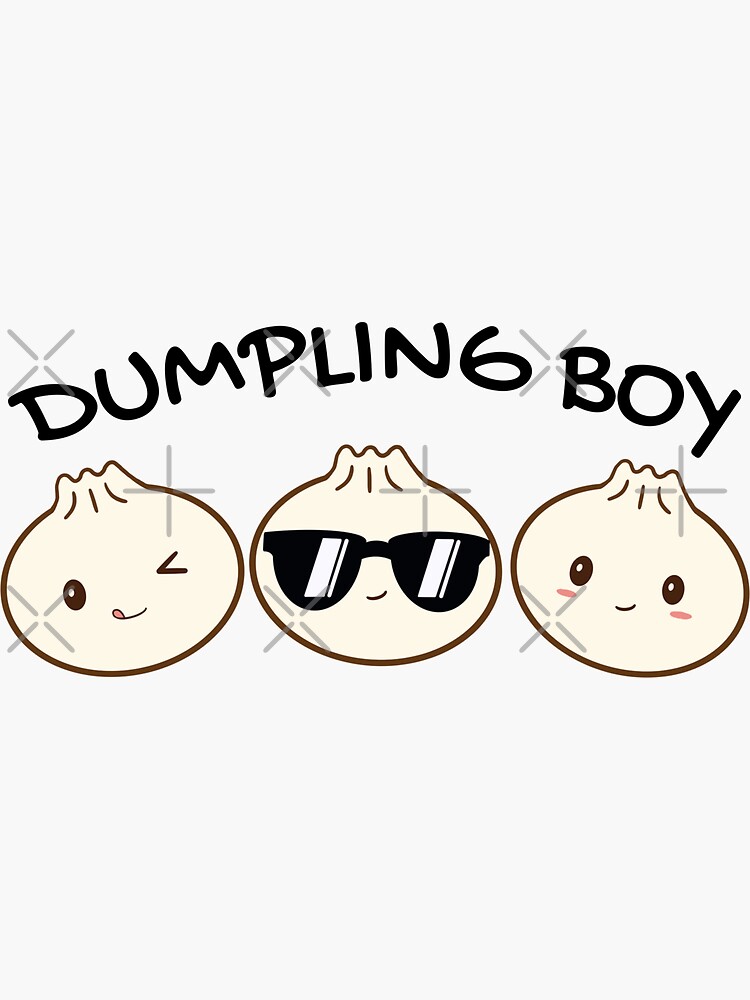 "dumpling boy" Sticker for Sale by champagnemoment | Redbubble