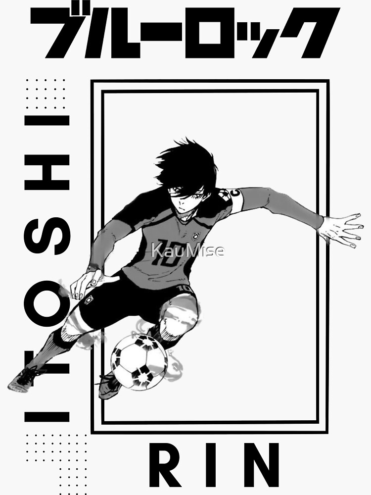 "Itoshi Rin 「Blue Lock」" Sticker for Sale by KauMise | Redbubble