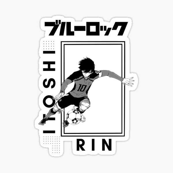 "Itoshi Rin 「Blue Lock」" Sticker for Sale by KauMise | Redbubble