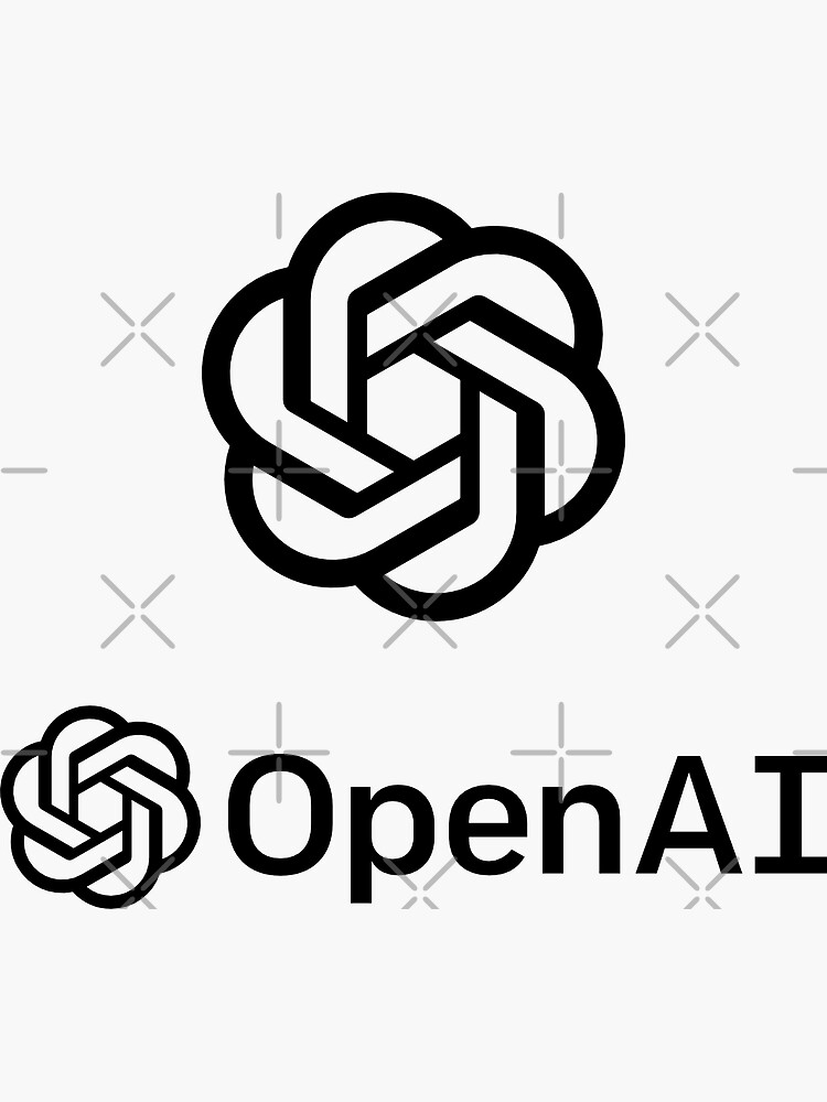 "Open AI Icons" Sticker for Sale by Elias de Oliveira | Redbubble