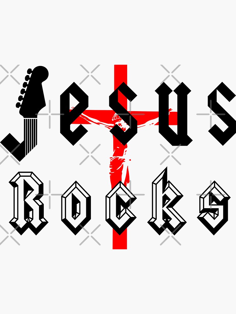 "Jesus Rocks [Black Design] Guitar │ Christian Clothing & Apparel ...