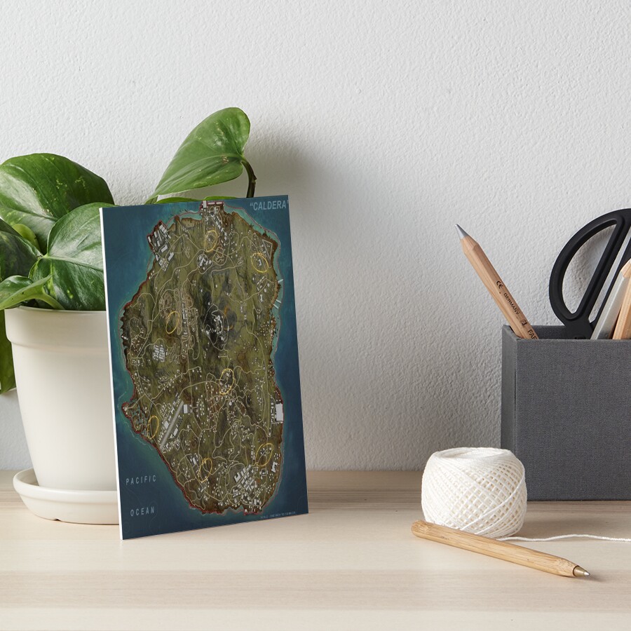 "Caldera Map - Verdansk Map" Poster for Sale by jaggyboy | Redbubble