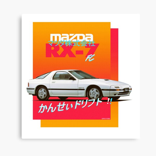 "Mazda RX-7 FC" Canvas Print for Sale by Spitfire974 | Redbubble