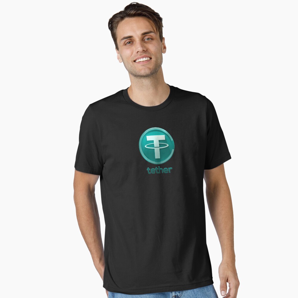 "Tether logo and coin with font. USDT" Sticker for Sale by ColorCube1 ...