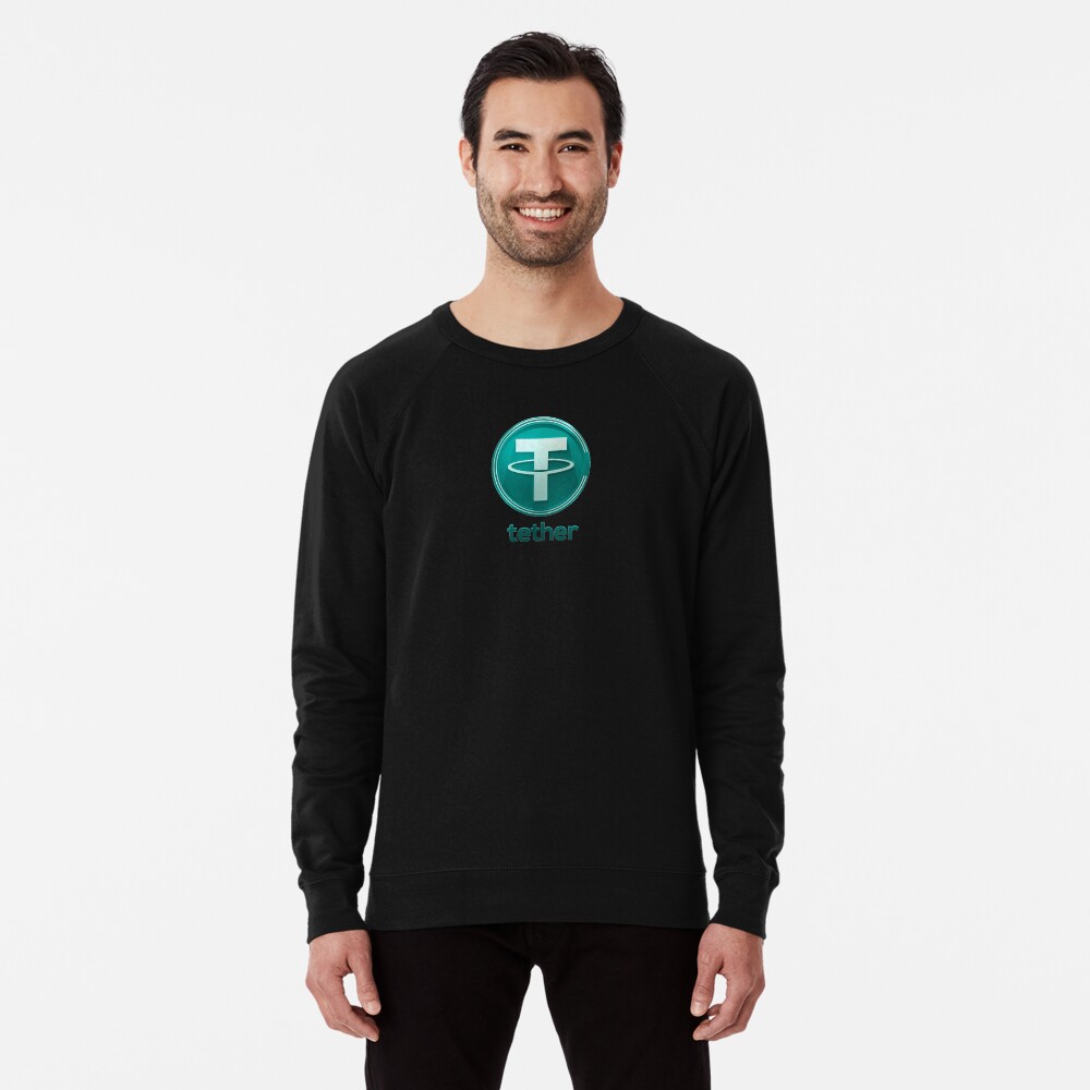 "Tether logo and coin with font. USDT" Sticker for Sale by ColorCube1 ...