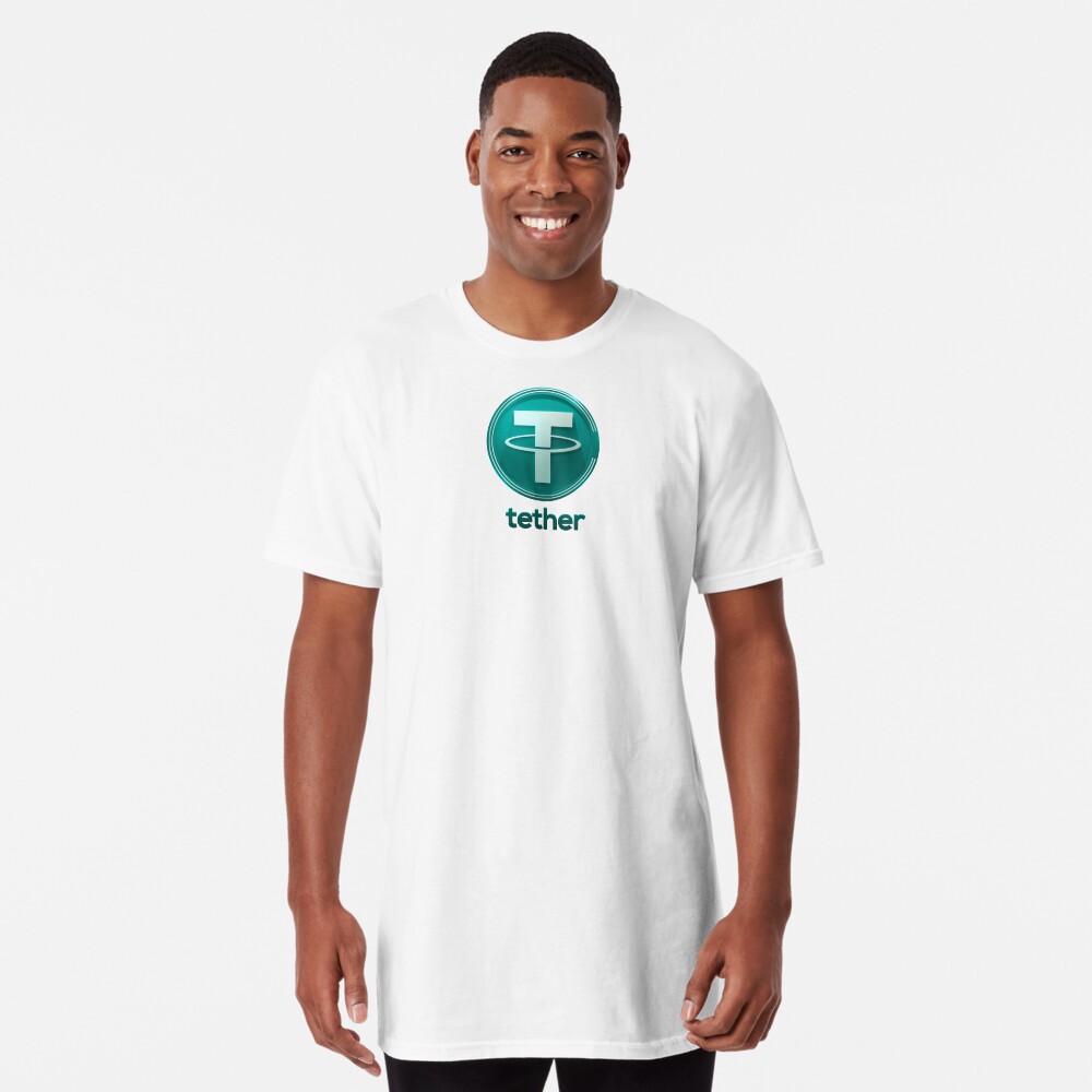 "Tether logo and coin with font. USDT" Sticker for Sale by ColorCube1 ...