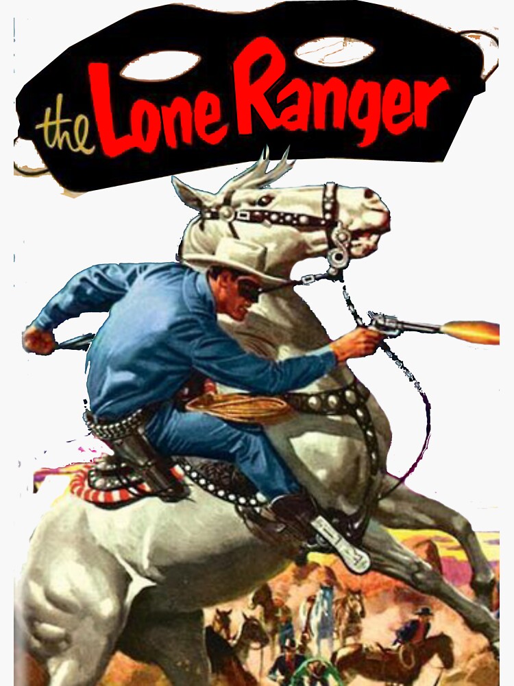 "Lone Ranger" Sticker for Sale by jerrysmeding | Redbubble