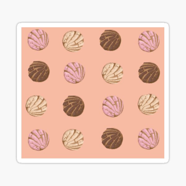 "Concha Pattern" Sticker for Sale by cynthianavaart | Redbubble