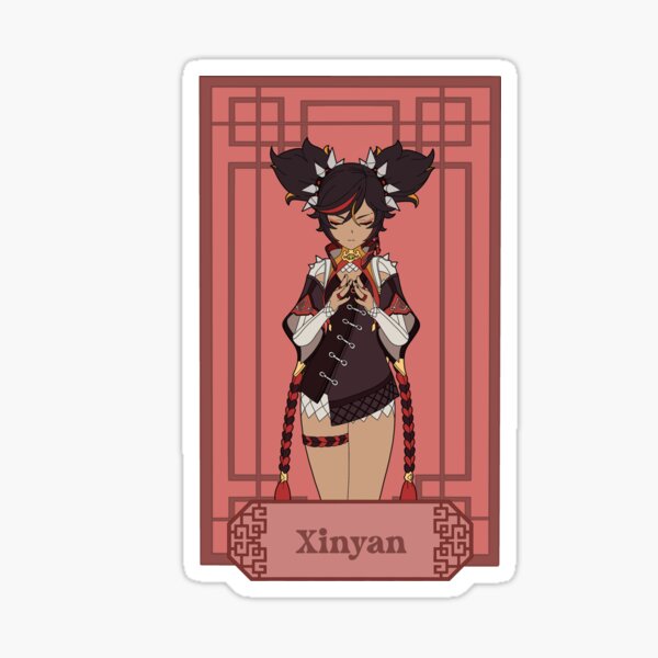 "Xinyan Genshin impact" Sticker for Sale by SAN- | Redbubble