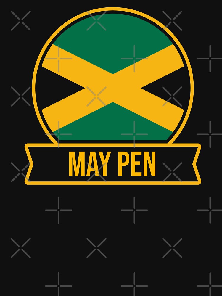 "May Pen - Jamaica cities & towns - Jamaican flag" T-shirt for Sale by ...