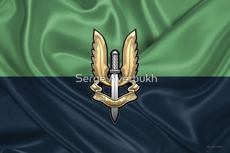 "Special Air Service - SAS Badge over Unit Flag" by Serge Averbukh ...