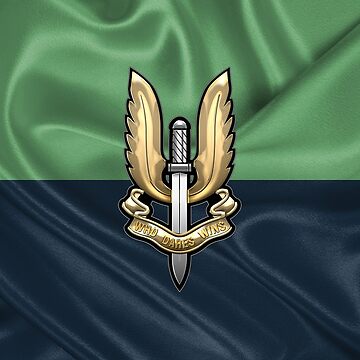 "Special Air Service - SAS Badge over Unit Flag" Sticker for Sale by ...