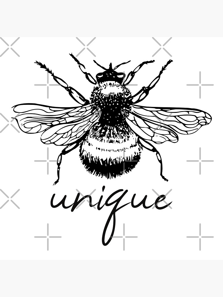 "Bee Unique" Sticker for Sale by shody87 | Redbubble