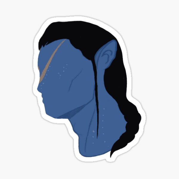 Sticker « Autocollant détaillé silhouette de Jake Sully ...