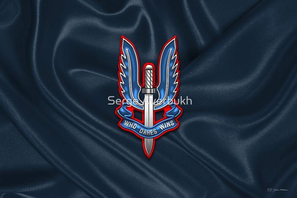 "Special Air Service - SAS Insignia over Unit Flag" by Serge Averbukh ...