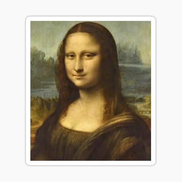 "Mona Lisa" Sticker for Sale by DesignsByIngars | Redbubble