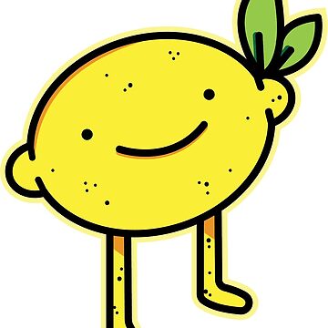 "Smiling Lemon" Sticker for Sale by LemonFlavored | Redbubble