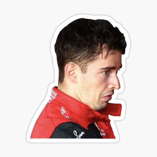 "Charles Leclerc - Funny face" Sticker for Sale by filastrocca | Redbubble