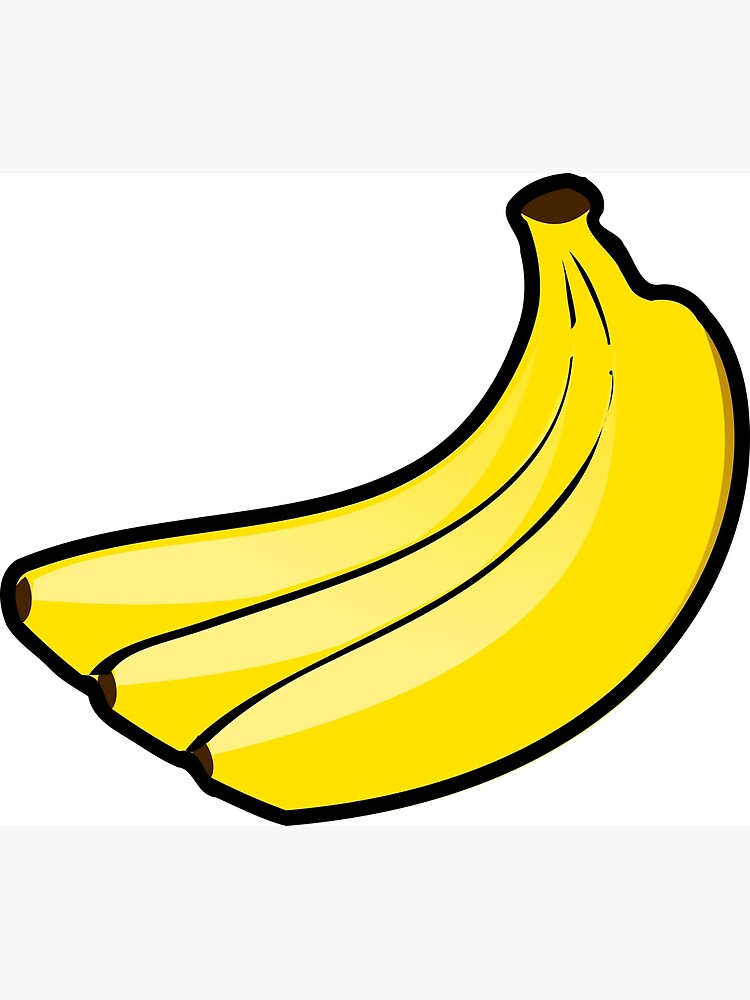 "Cartoon Banana Bunch" Art Print by greatant | Redbubble
