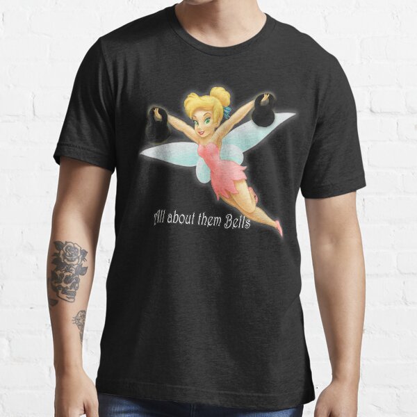 "Tinkerbell Lifting Kettlebells" T-shirt for Sale by thechimp ...