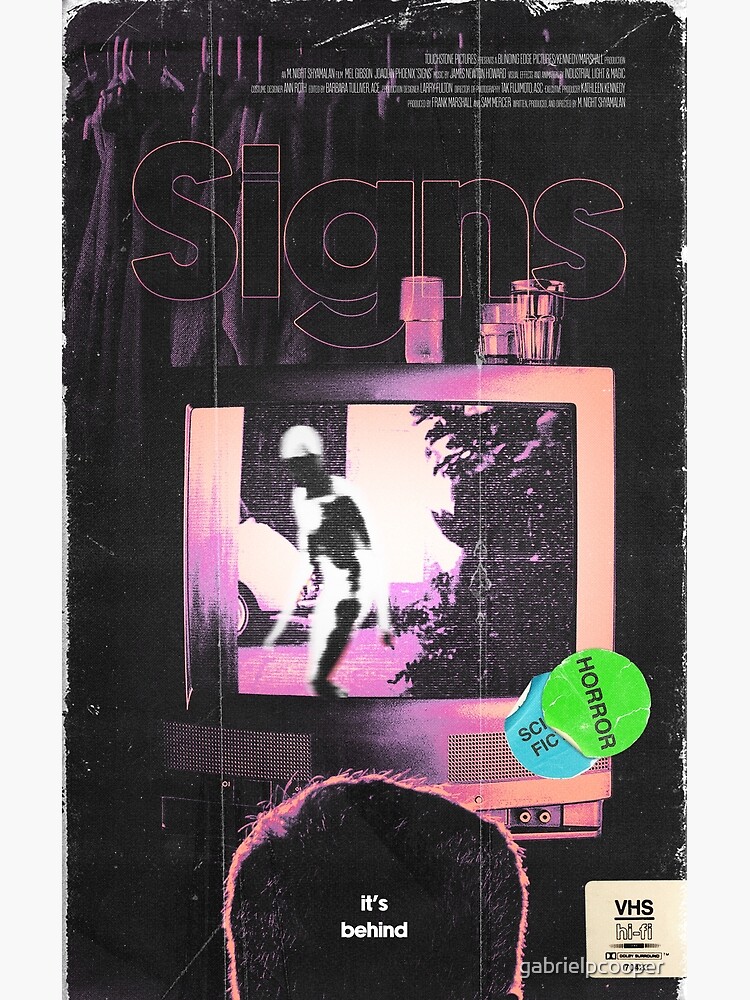 "Signs | Movie Poster" Poster for Sale by gabrielpcooper | Redbubble