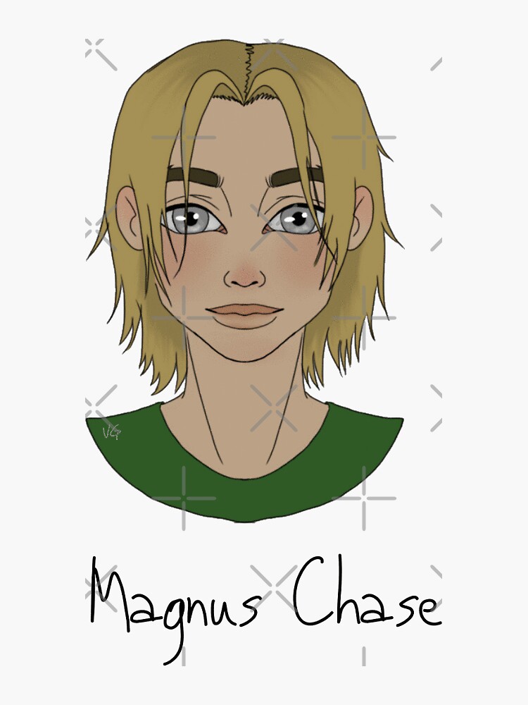"Magnus Chase" Sticker for Sale by RiordanverseG | Redbubble