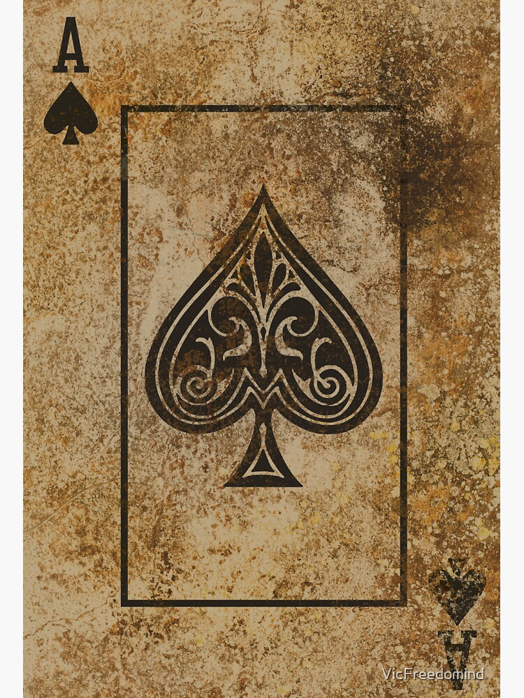 "Ace Of Spades" Sticker for Sale by VicFreedomind | Redbubble
