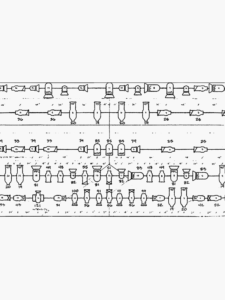"Theatre Lighting Plot" Sticker for Sale by sweetlily | Redbubble