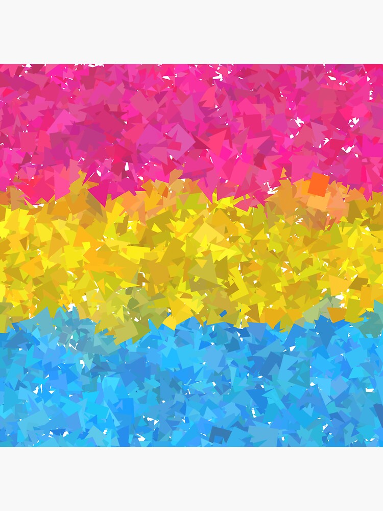 "Trippy Psychedelic Abstract Pansexual Pride Flag" Sticker for Sale by ...