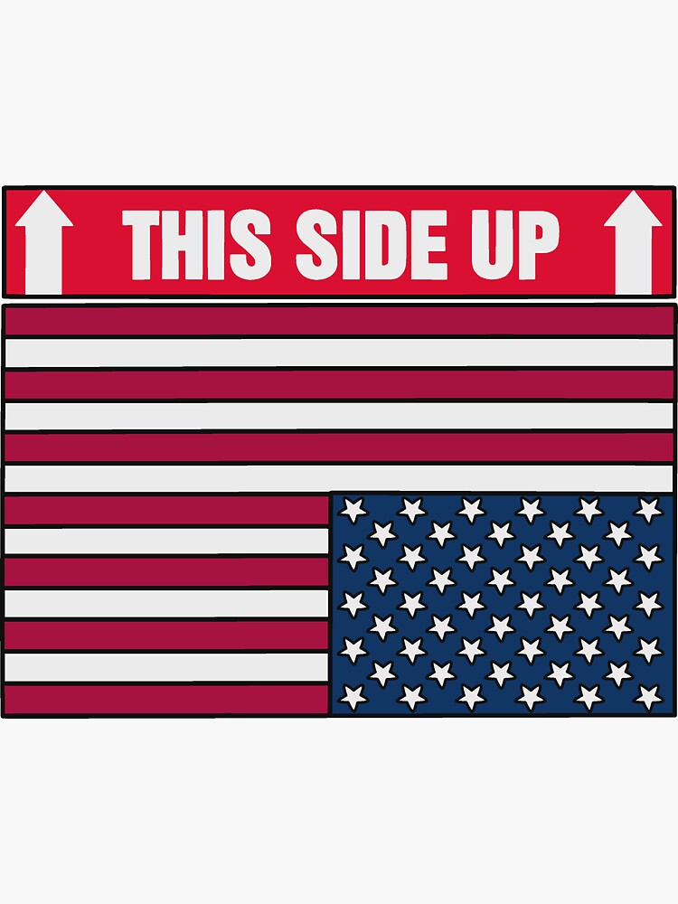 "This Side Up" Sticker for Sale by WillsRandomArt | Redbubble