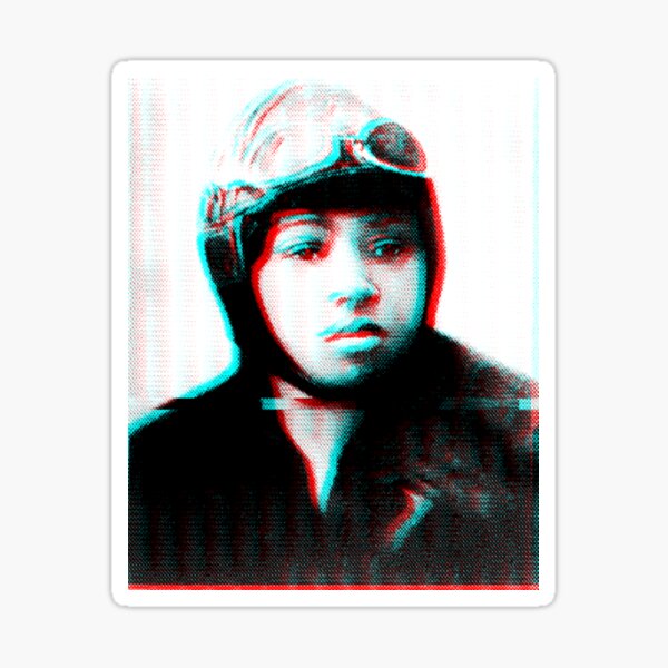 "Bessie Coleman Portrait | Black History" Sticker for Sale by ...