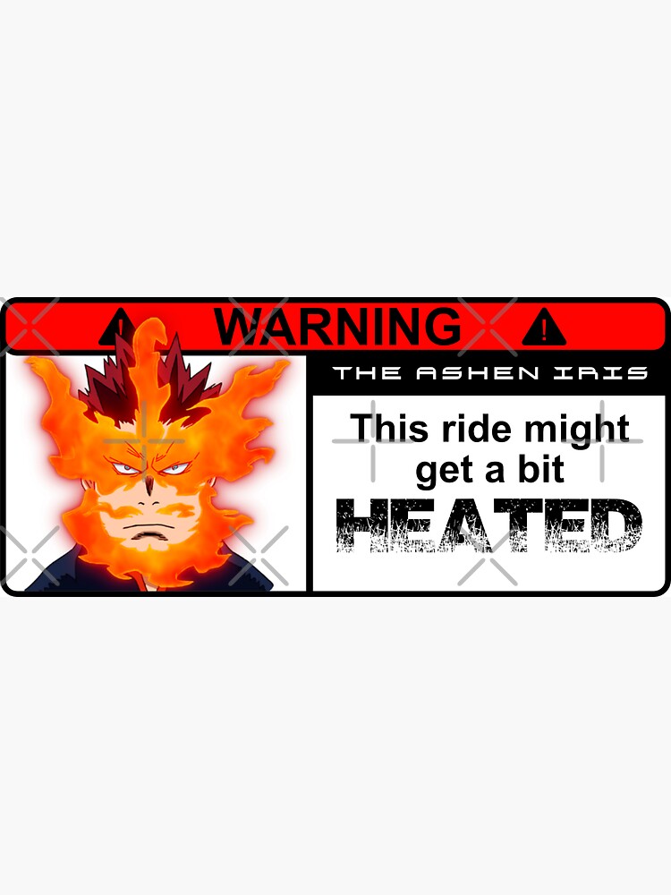 "Fire Hero Warning" Sticker for Sale by AshenIris | Redbubble