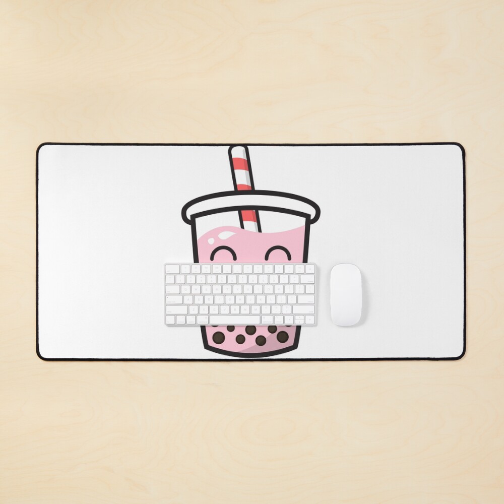 "Kawaii Bubble Tea Boba Tea Milk Strawberry" Poster for Sale by ...