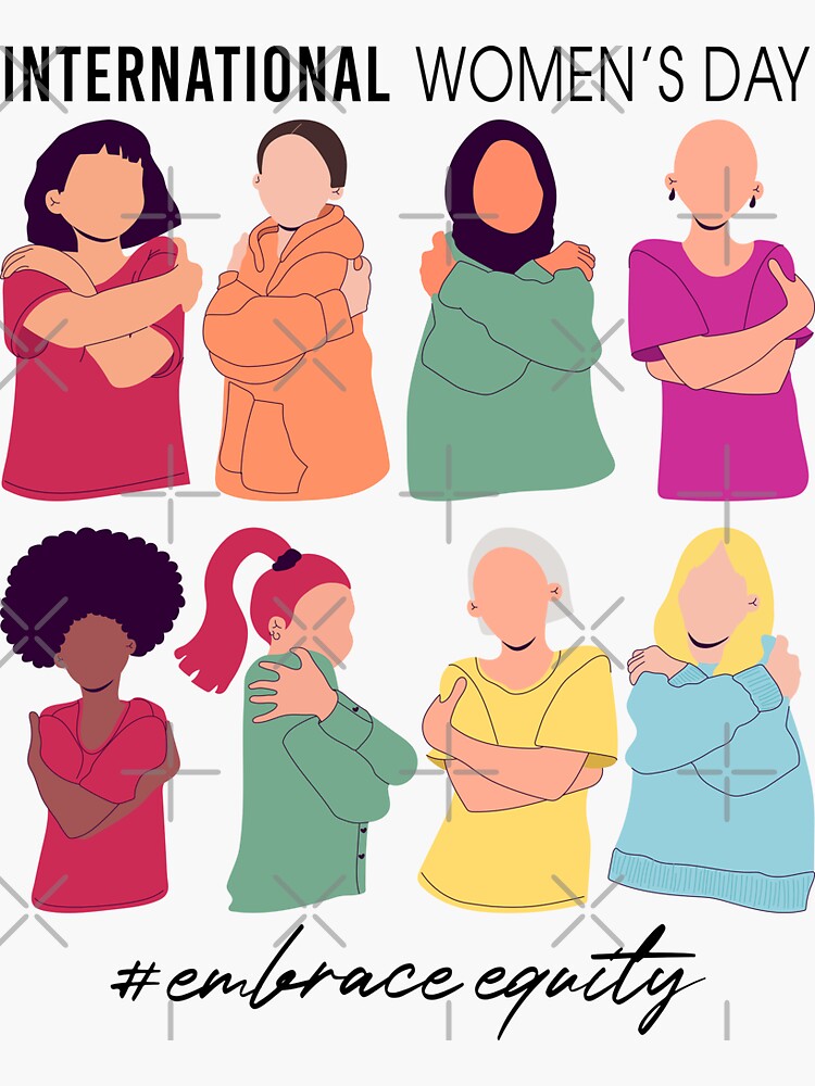 "Embrace Equity Happy Women's Day For Women, International Womens Day 2023 " Sticker for Sale by ...