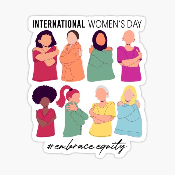 "Embrace Equity Happy Women's Day For Women, International Womens Day 2023 " Sticker for Sale by ...