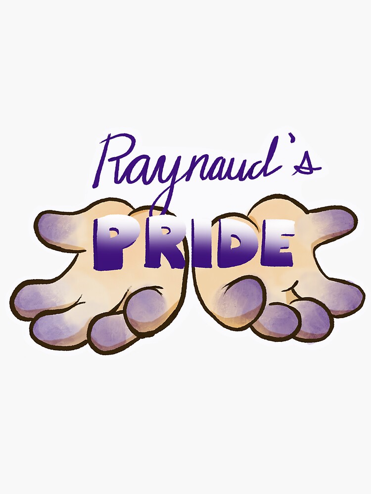 "raynaud's syndrome pride" Sticker for Sale by goblinartist | Redbubble