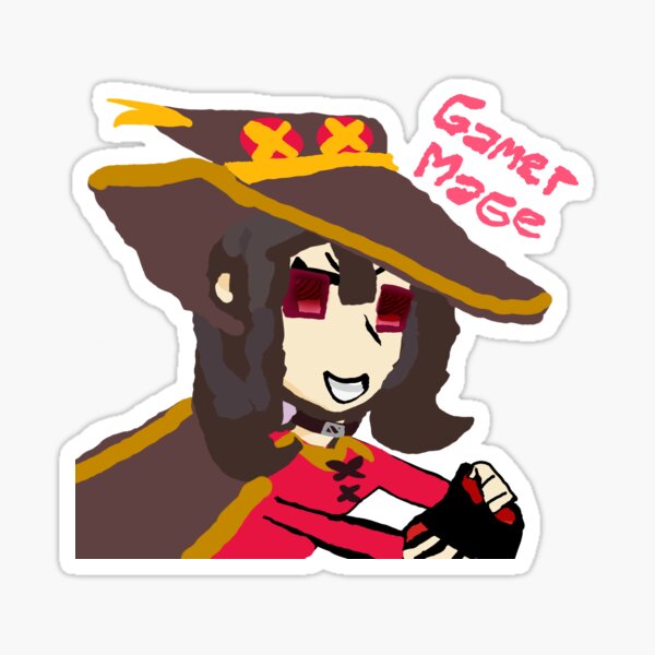 "Megumin-Gamer Mage" Sticker for Sale by Nozystickershop | Redbubble