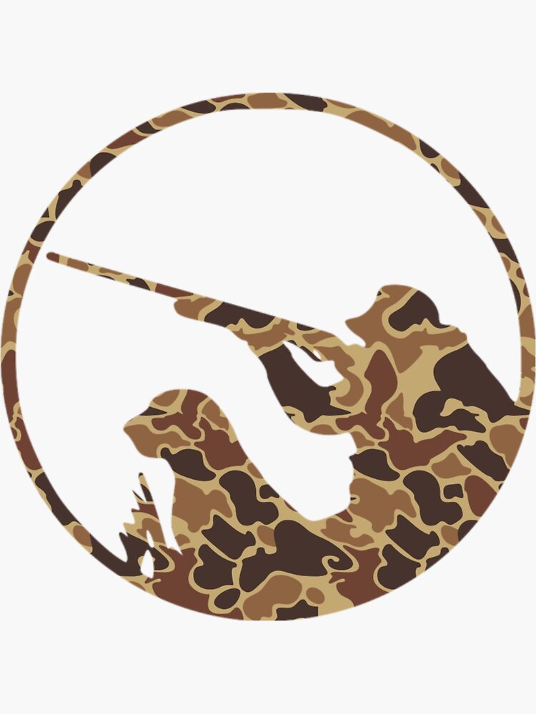 "Camo bird dog" Sticker for Sale by doodlesbymo | Redbubble