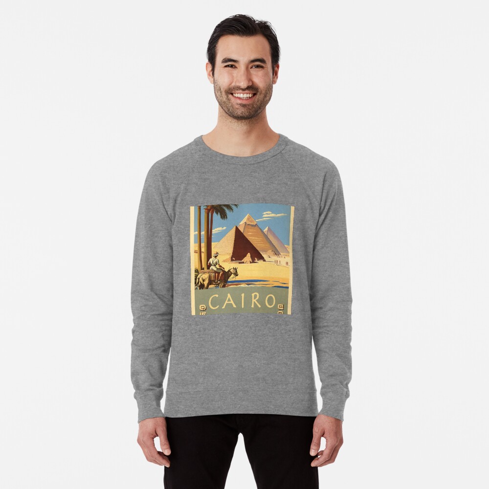 "Cairo Egypt Pyramids Vintage Travel Poster" Sticker for Sale by ...