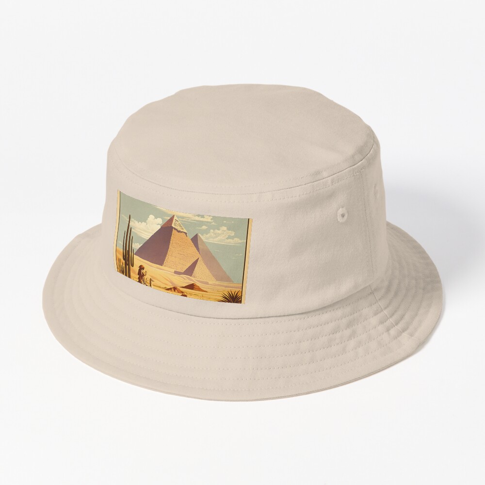 "Egypt Pyramids Vintage Travel Art Poster" Sticker for Sale by ...