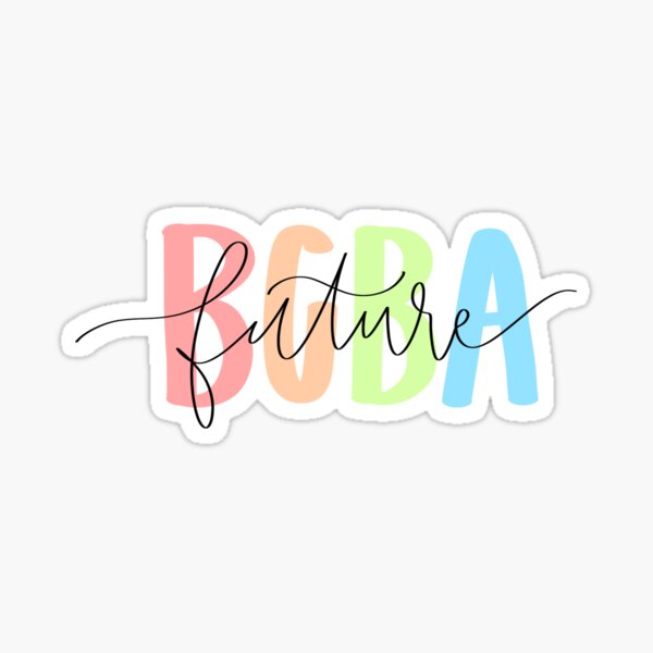 "Future BCBA" Sticker for Sale by QuartzLettering | Redbubble