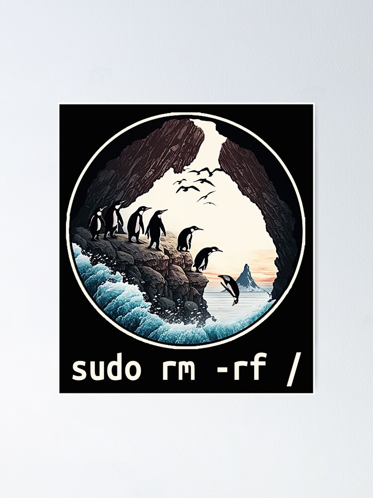 "Sudo RM RF" Poster for Sale by frigamribe88 | Redbubble