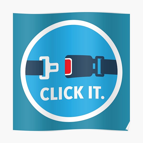 "Click it sign" Poster by vectorworks51 | Redbubble