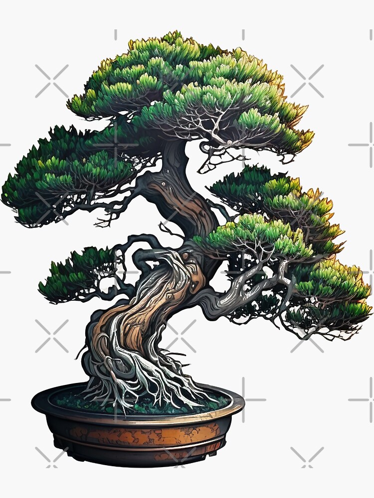 "Exotic Bonsai Tree" Sticker for Sale by RoninCreator | Redbubble
