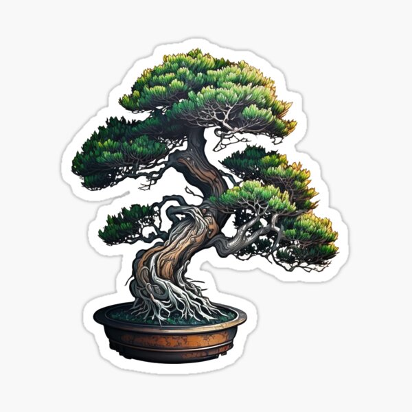 "Exotic Bonsai Tree" Sticker for Sale by RoninCreator | Redbubble