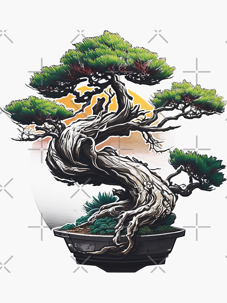 "Exotic Bonsai Tree" Sticker for Sale by RoninCreator | Redbubble